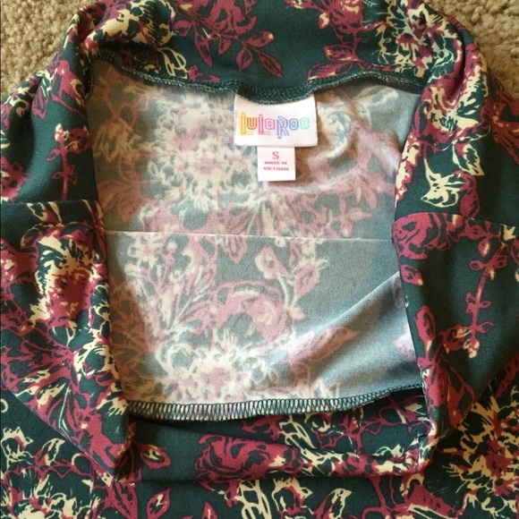 LuLaRoe | Skirts | Small Azure Skirt Teal And Mauve Maroon | Poshmark